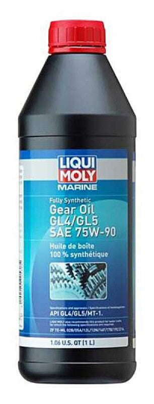 LIQUI MOLY 1L Marine Fully Synthetic Gear Oil (GL4/GL5) SAE 75W90 – SP ...