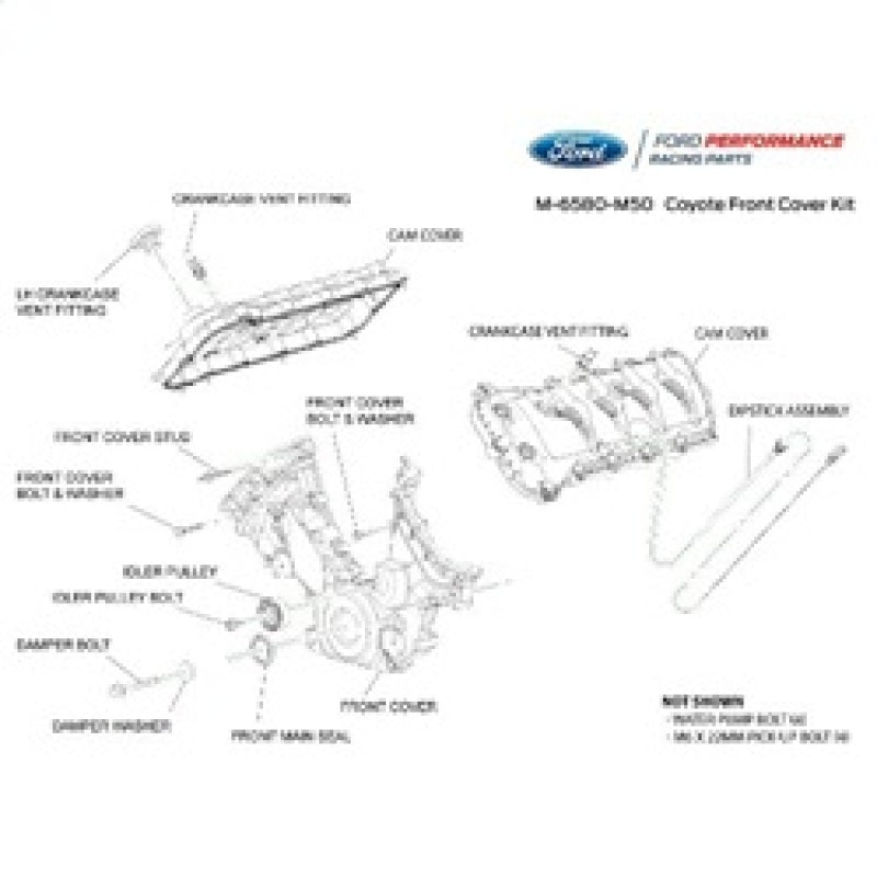 Ford Racing 5.0L Coyote Timing/Front Cover and Cam Cover KIT – SP ...
